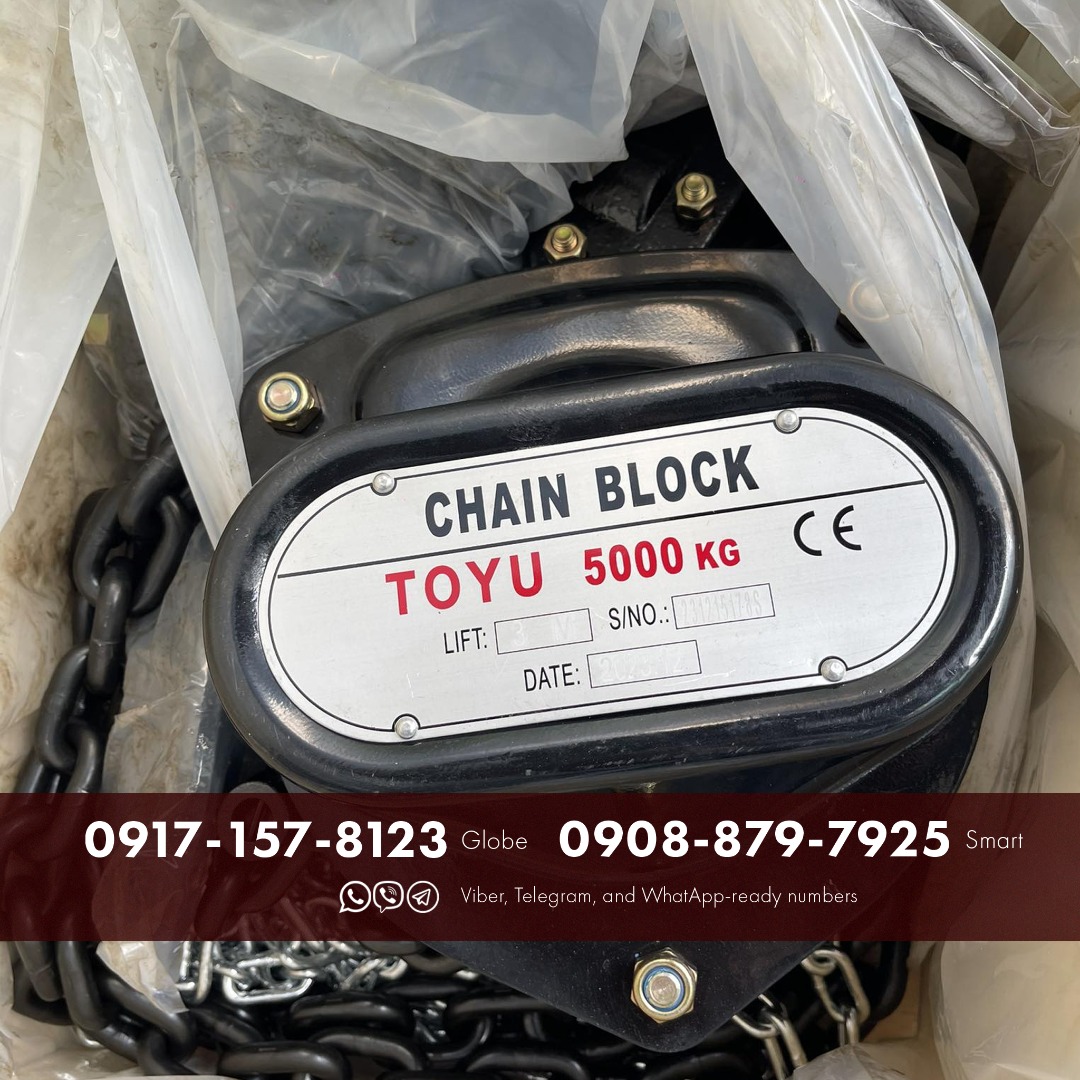 Heavy Duty Chain Block (5 tons x 3 meters), Commercial & Industrial ...
