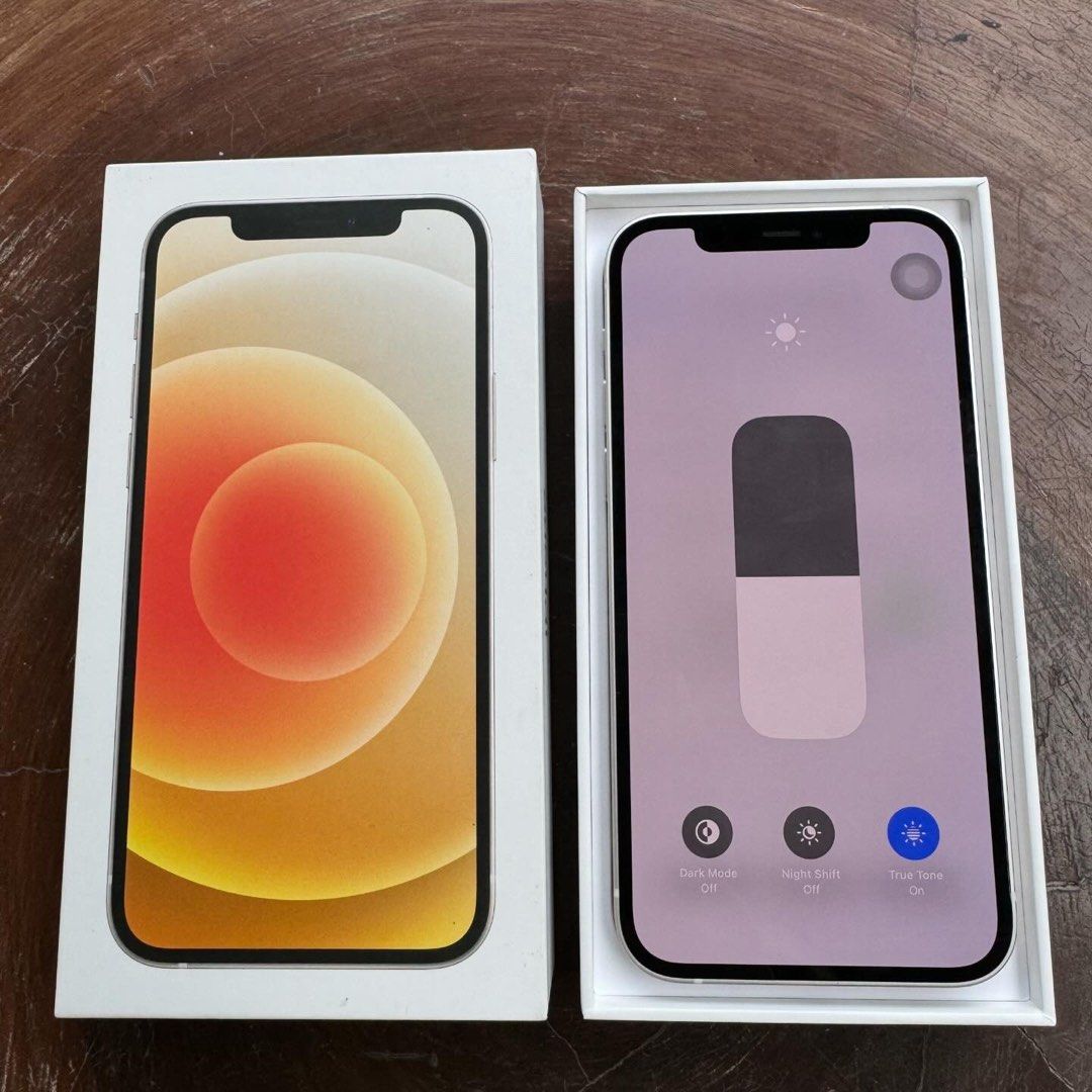 iPhone 12 128GB White Digimap ID/A Garansi Sampai 25-12-2024, Telepon ...