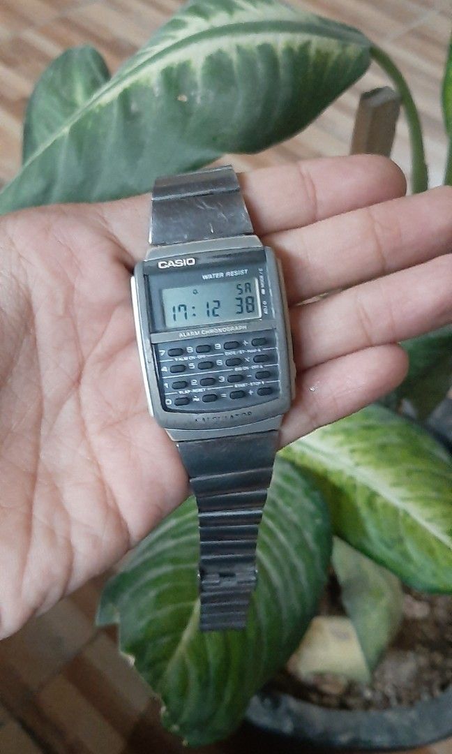 jam casio calculator original, Fesyen Pria, Jam Tangan di Carousell