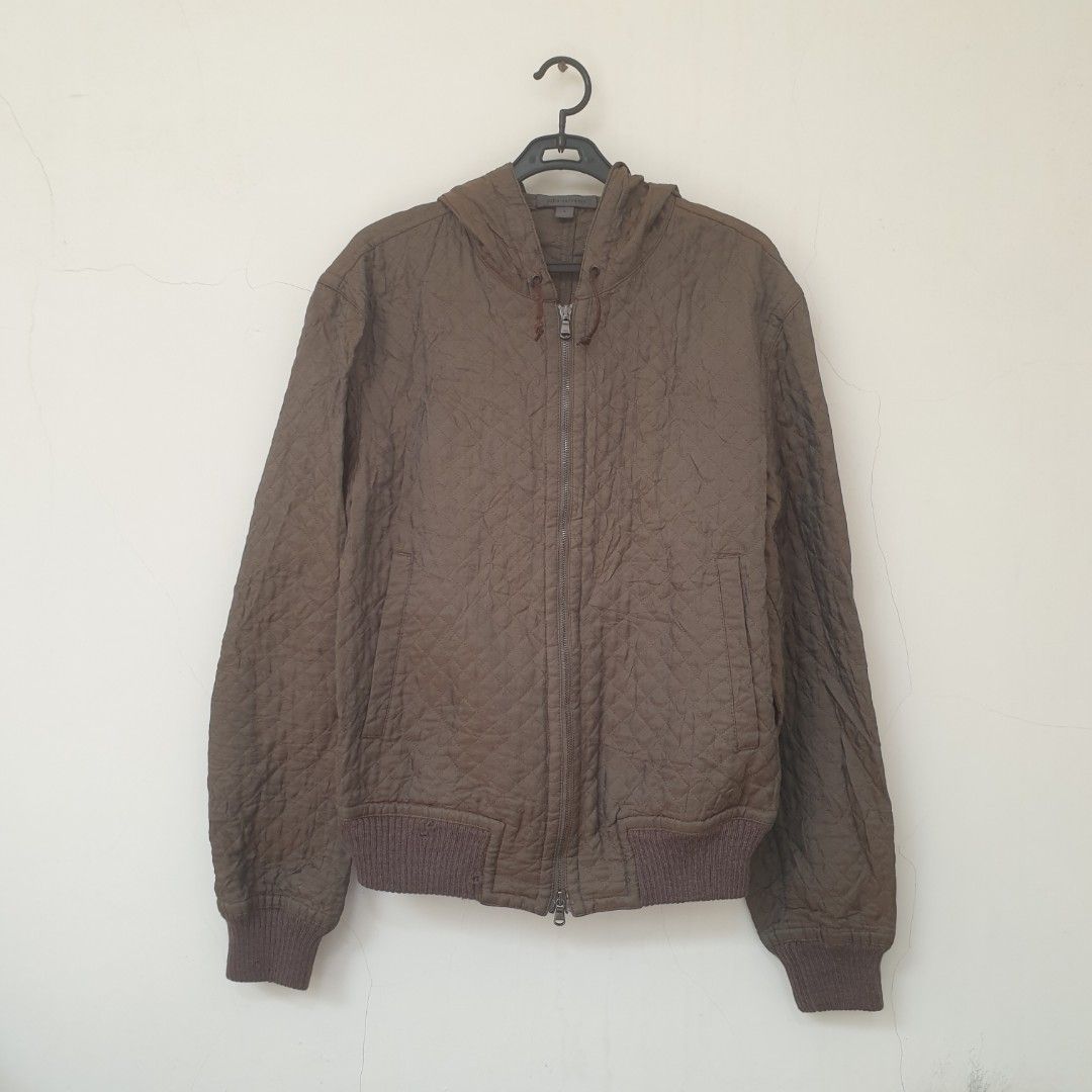 John Varvatos Italy Quilted Zip Hoodie Jacket not Comme des Garcons CDG ...