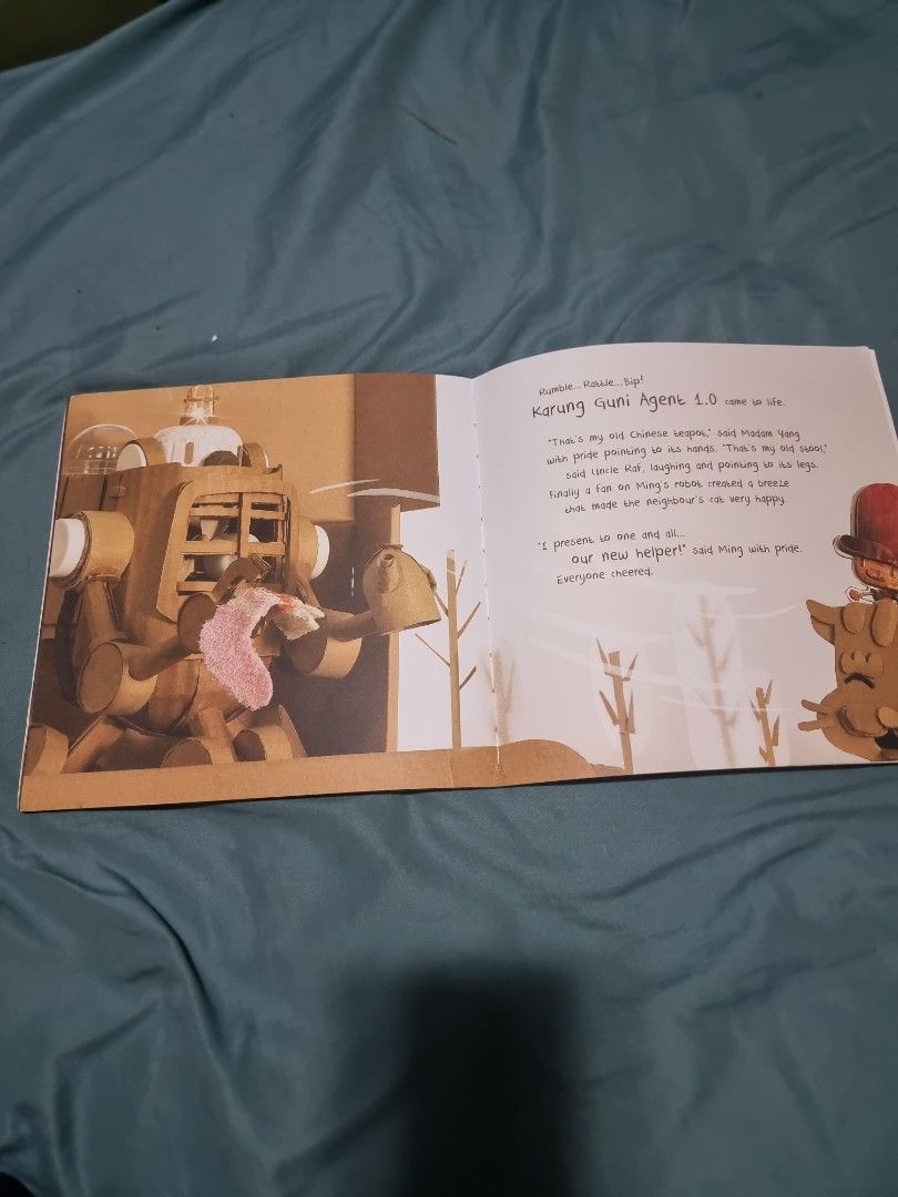 Karang Guni Boy - lovely cardboard illustrations, Hobbies & Toys, Books ...