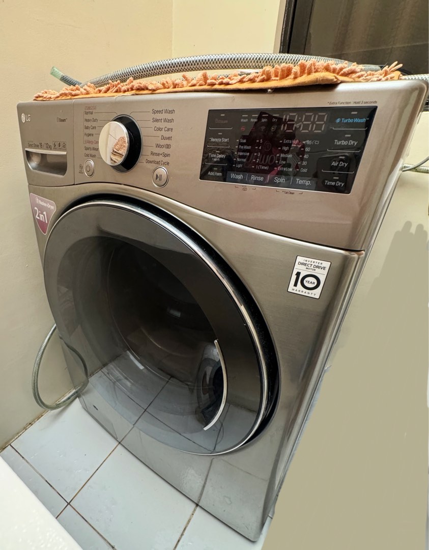 LG Front Load Combo Washer Dryer - LG F2719HVBV, TV & Home Appliances ...