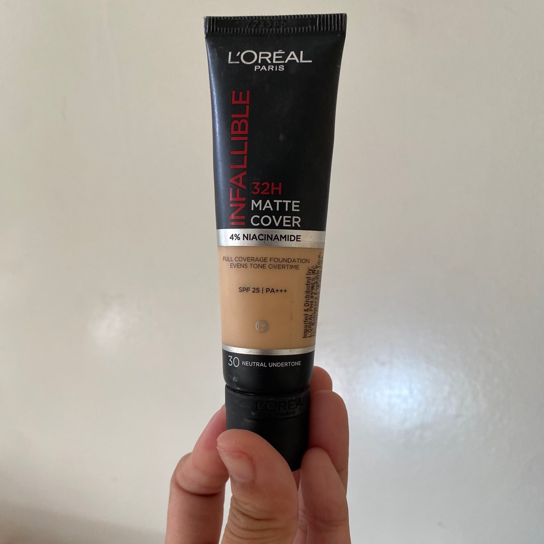 Loreal infallible matte cover foundation in shade 30 neutral undertone ...