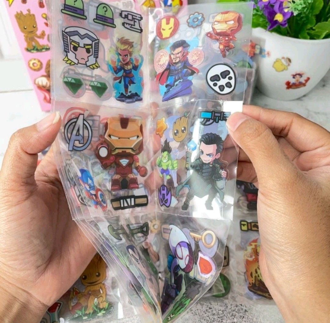 [PREORDER] Mainan Anak Sticker Box The Avengers Isi 100 Lembar, Toys ...