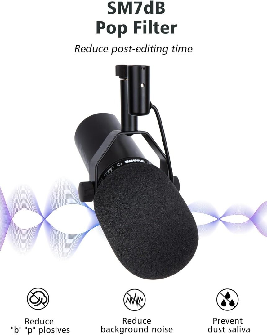 實體店鋪Microphone Cover for Shure SM7B / SM7dB, Mic Cover Foam Microphone ...