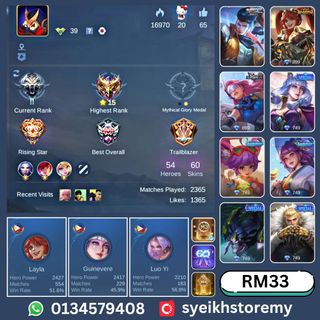 MLBB ACCOUNT, Video Gaming, Video Games, Others on Carousell