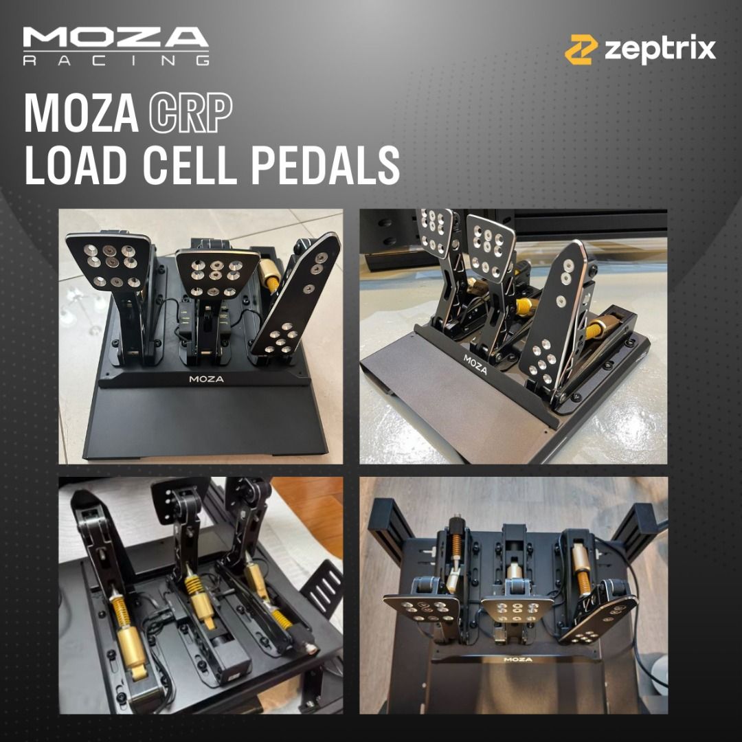 MOZA Racing CRP Load Cell Three Pedals | SIM Racing Pedals | Fully ...