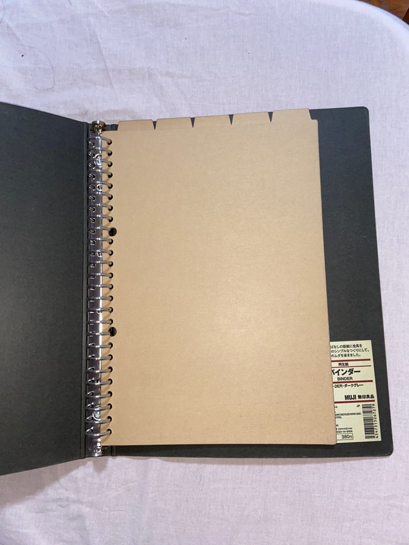 Muji B5 Binders, Hobbies & Toys, Stationary & Craft, Stationery ...