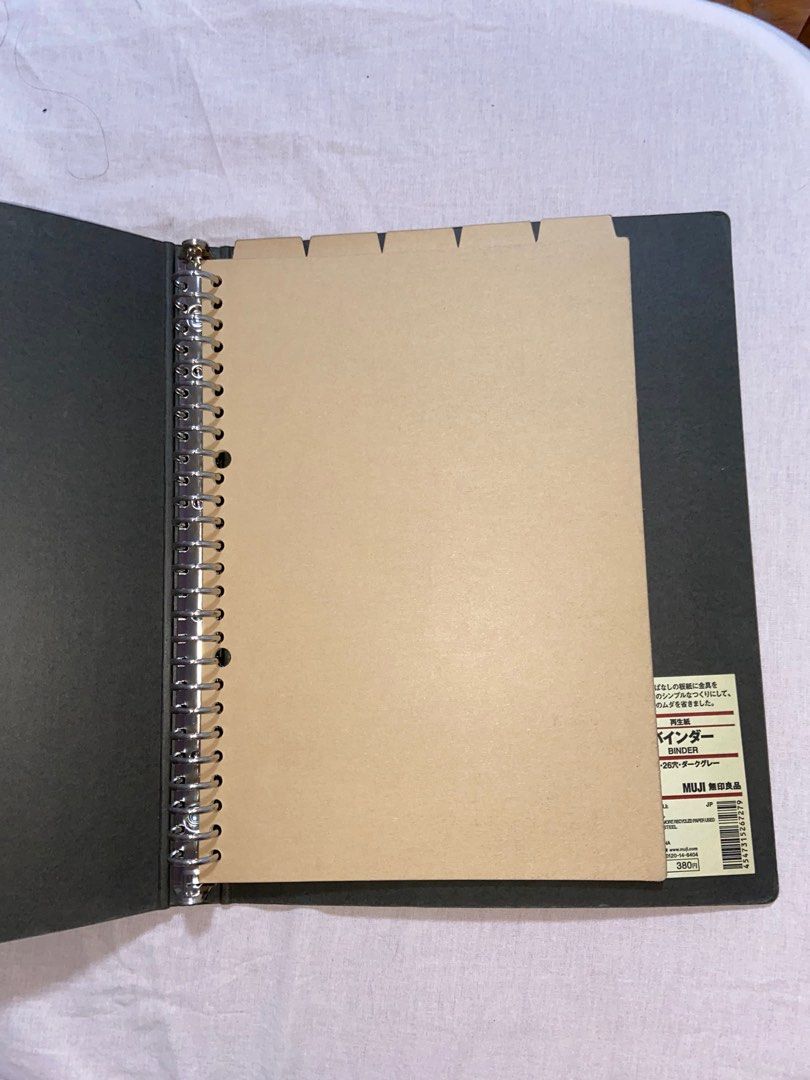 Muji B5 Binders, Hobbies & Toys, Stationary & Craft, Stationery & School Supplies on Carousell