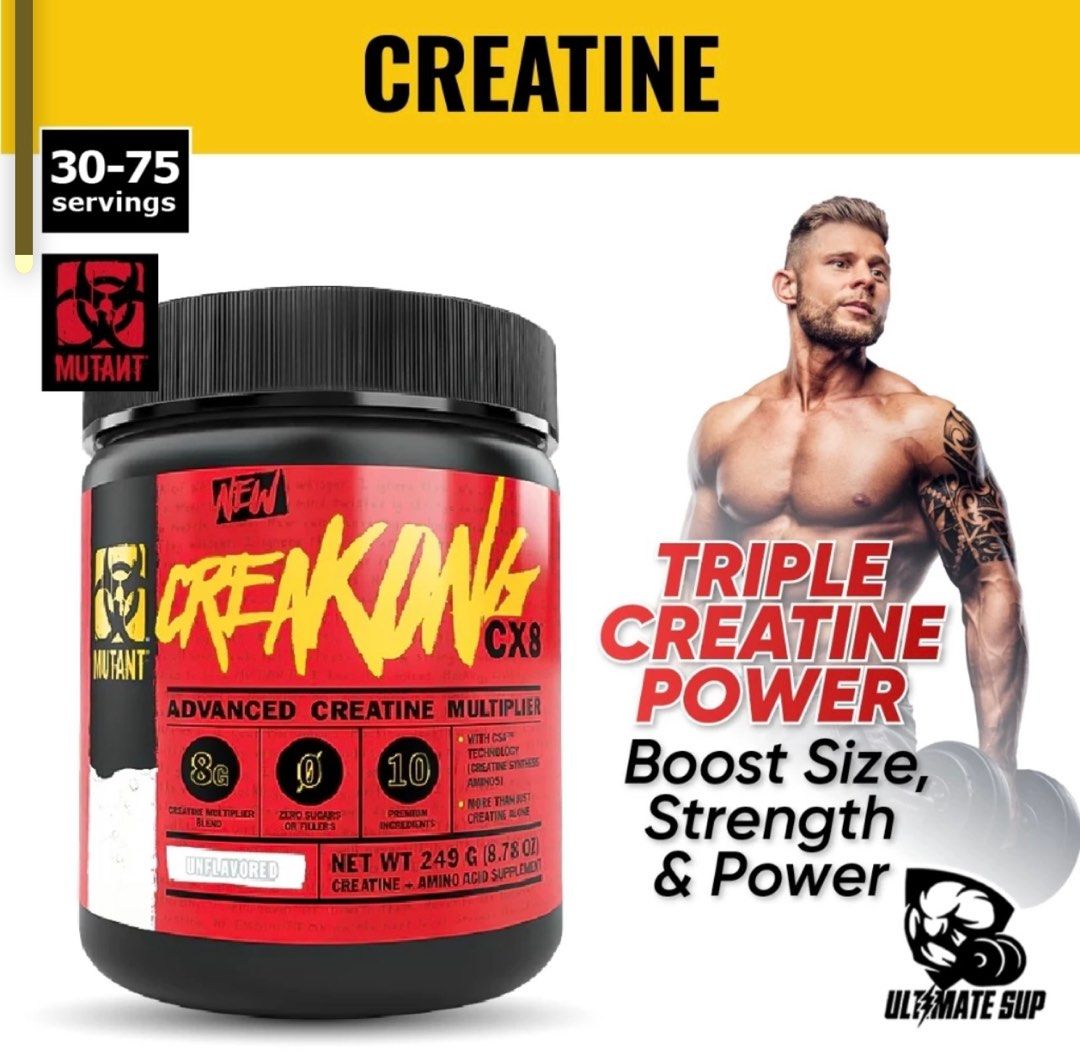 [GSS 2025!] Mutant CREAKONG CX8, Creatine Monohydrate + Amino Acid Supplement, Increase strength ...
