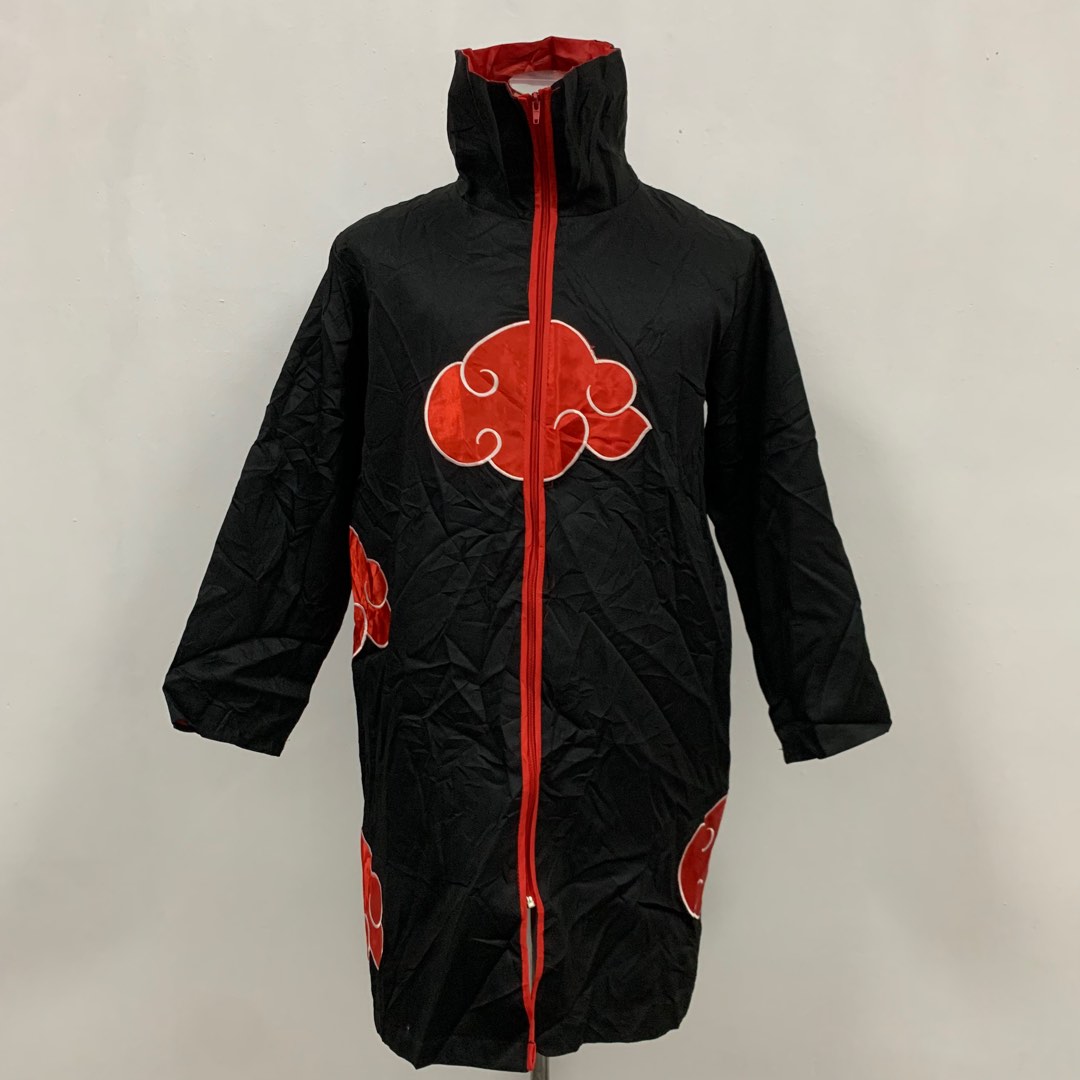 naruto akatsuki cosplay costume zip up, Men's Fashion, Coats, Jackets ...