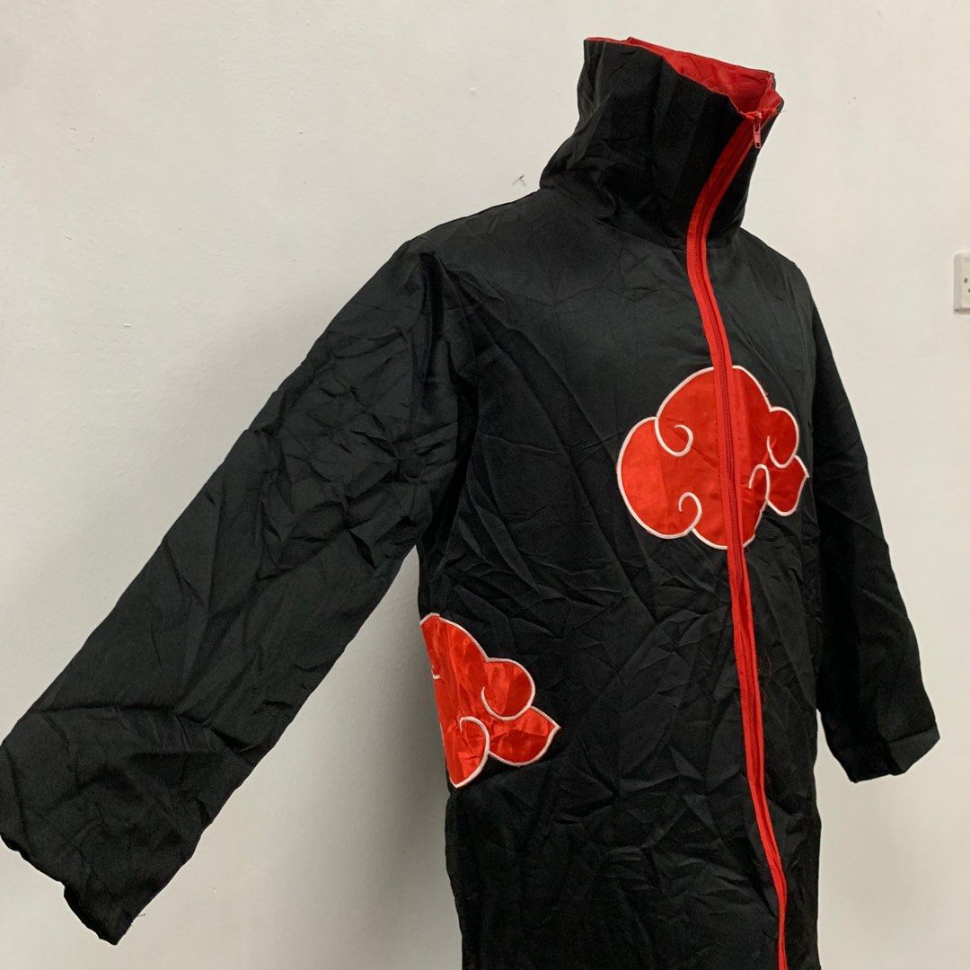 naruto akatsuki cosplay costume zip up, Men's Fashion, Coats, Jackets ...
