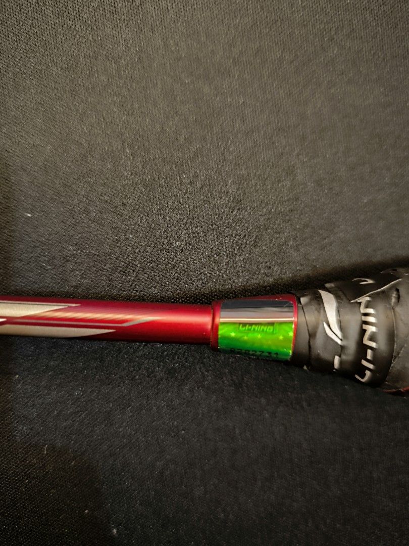 RACKET: LI-NING TURBO CHARGING Z COMBAT BADMINTON RACQUET - RED/BLACK ...