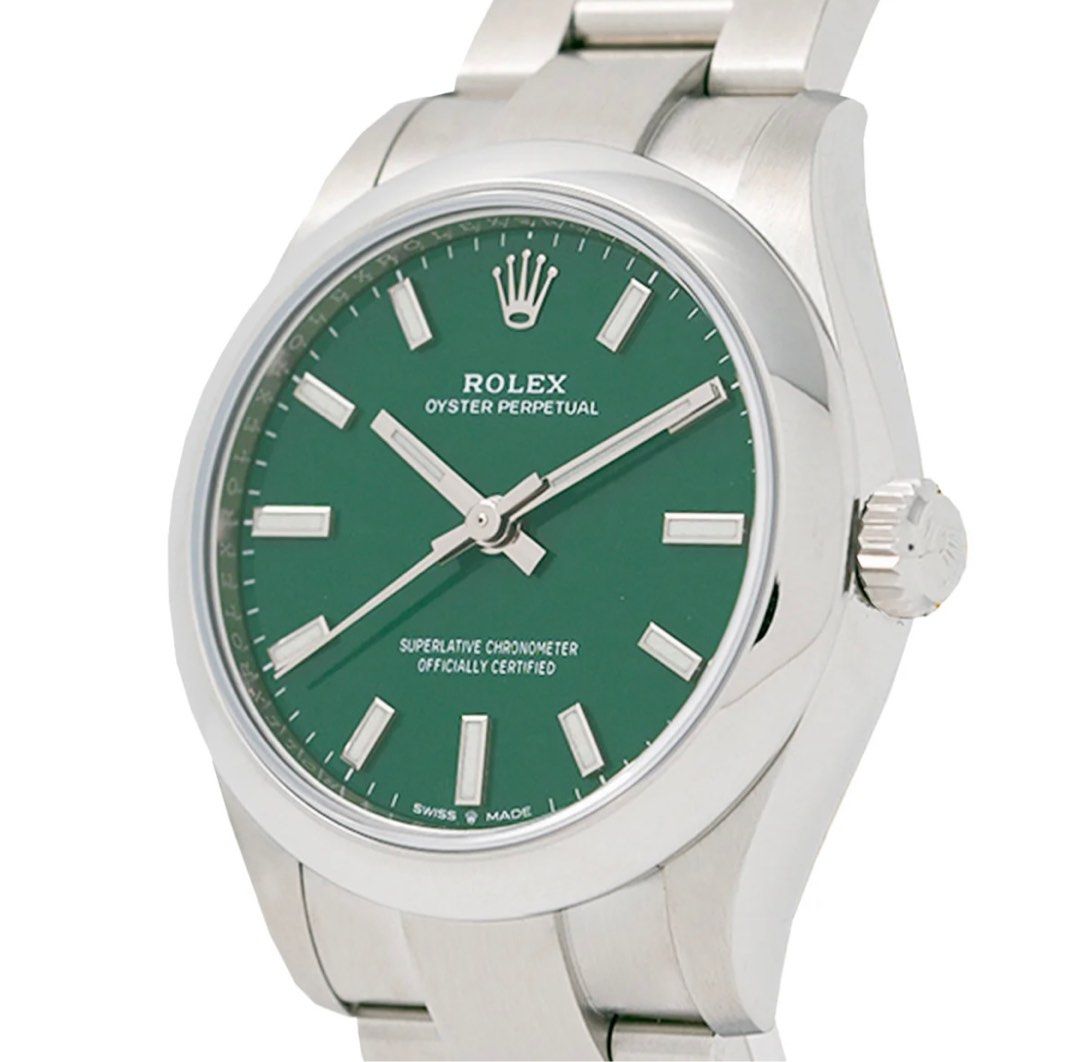 ROLEX 2023 DATEJUST 36 126200 GREEN OYSTER, Barang Mewah, Jam Tangan di ...