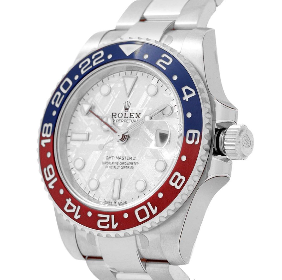 ROLEX 2024 GMT MASTER II 126719BLRO METEORITE, Barang Mewah, Jam Tangan ...