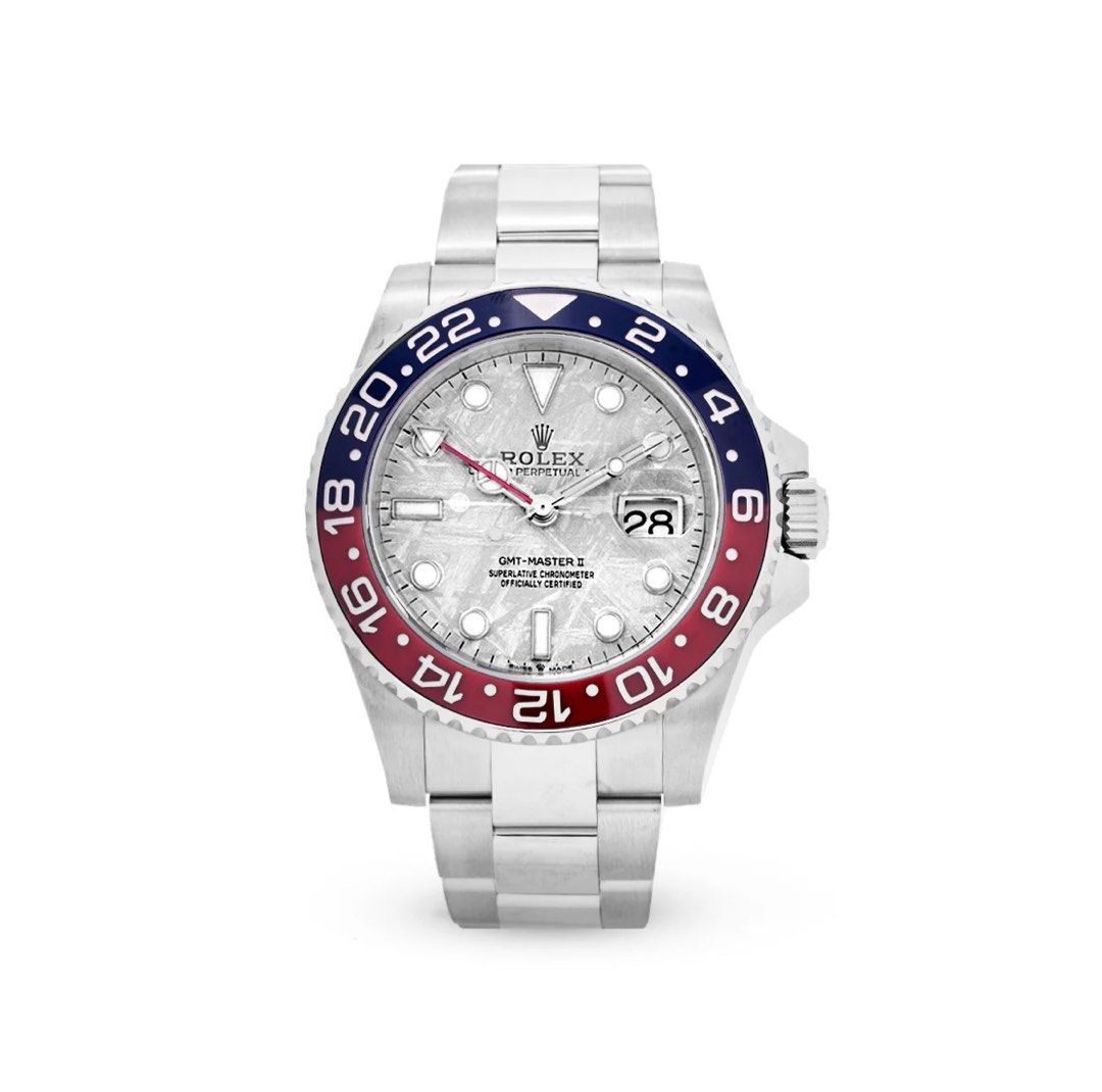 ROLEX 2024 GMT MASTER II 126719BLRO METEORITE, Barang Mewah, Jam Tangan ...