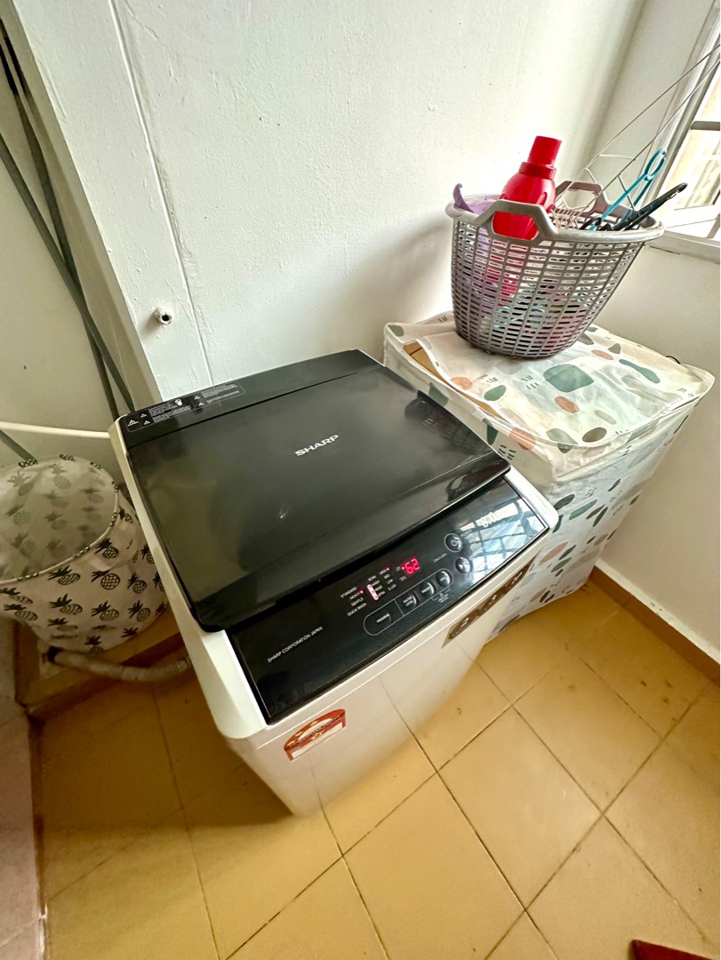 SHARP AUTO 8KG WASHING MACHINE, TV & Home Appliances, Washing Machines ...