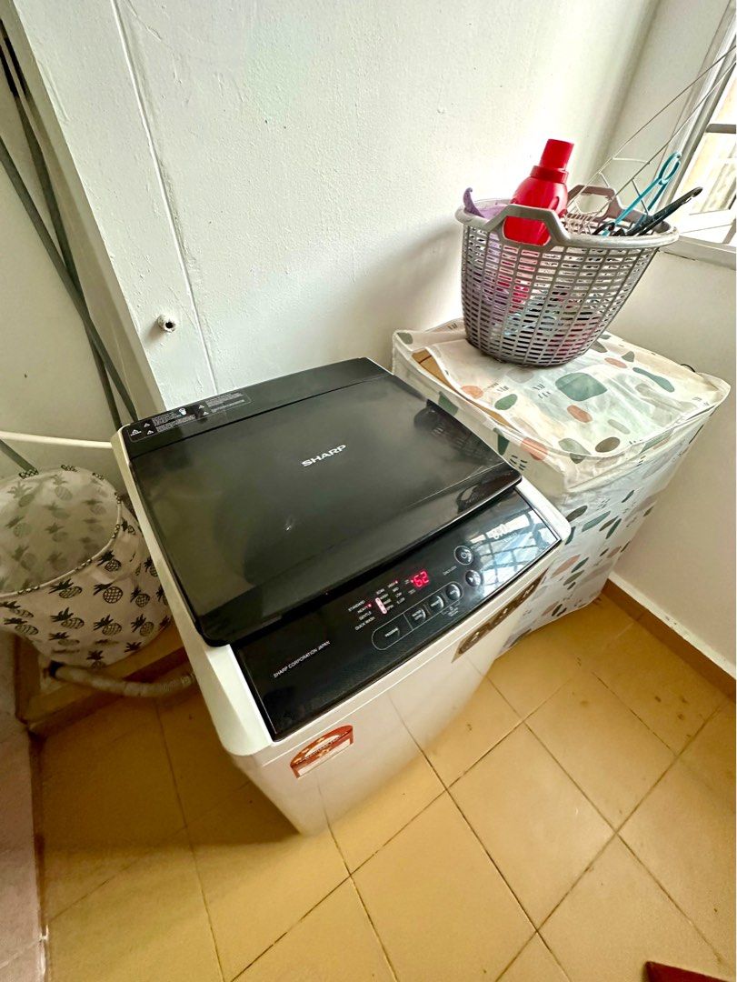 SHARP AUTO 8KG WASHING MACHINE, TV & Home Appliances, Washing Machines ...
