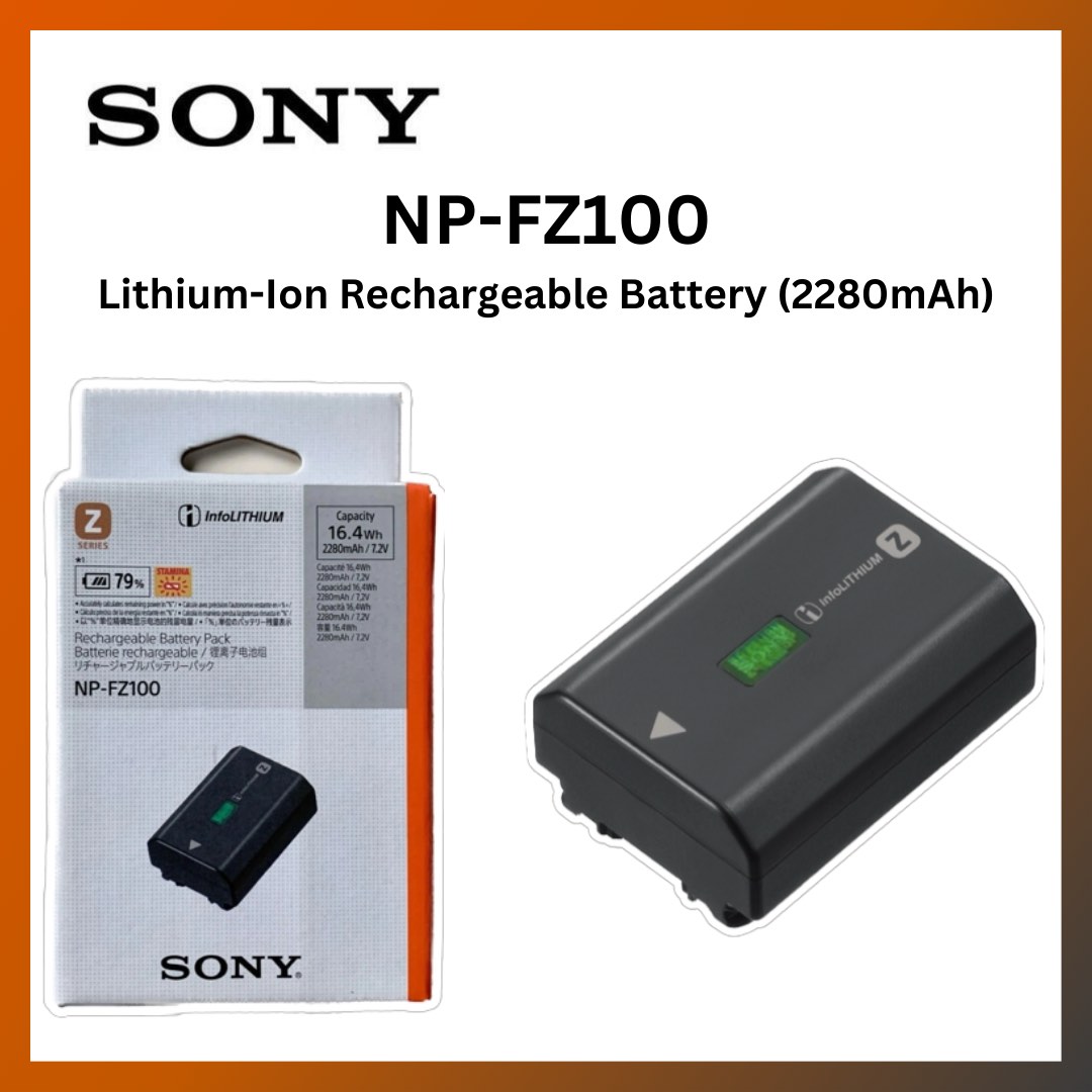 Sony NP-FZ100 Rechargeable Lithium-Ion Battery (2280mAh), Photography, Photography Accessories ...