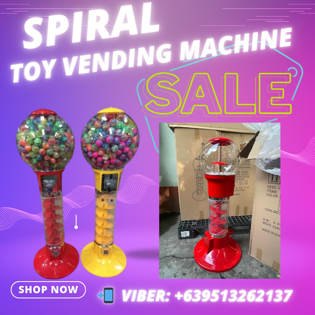 SPIRAL TOY VENDING MACHINE 12kg, Commercial & Industrial, Industrial ...