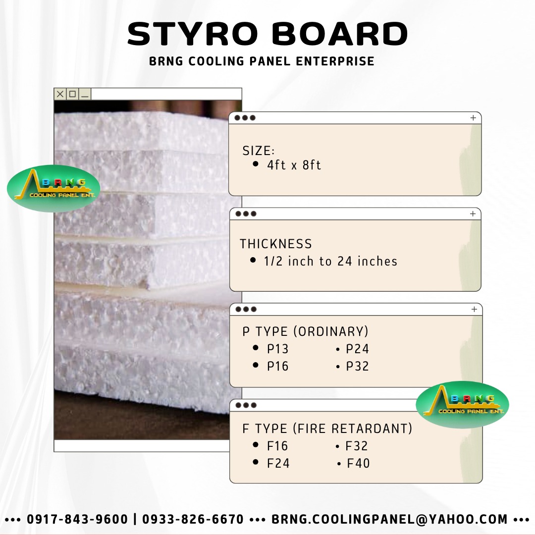 STYRO BOARD, Commercial & Industrial, Construction & Building Materials ...