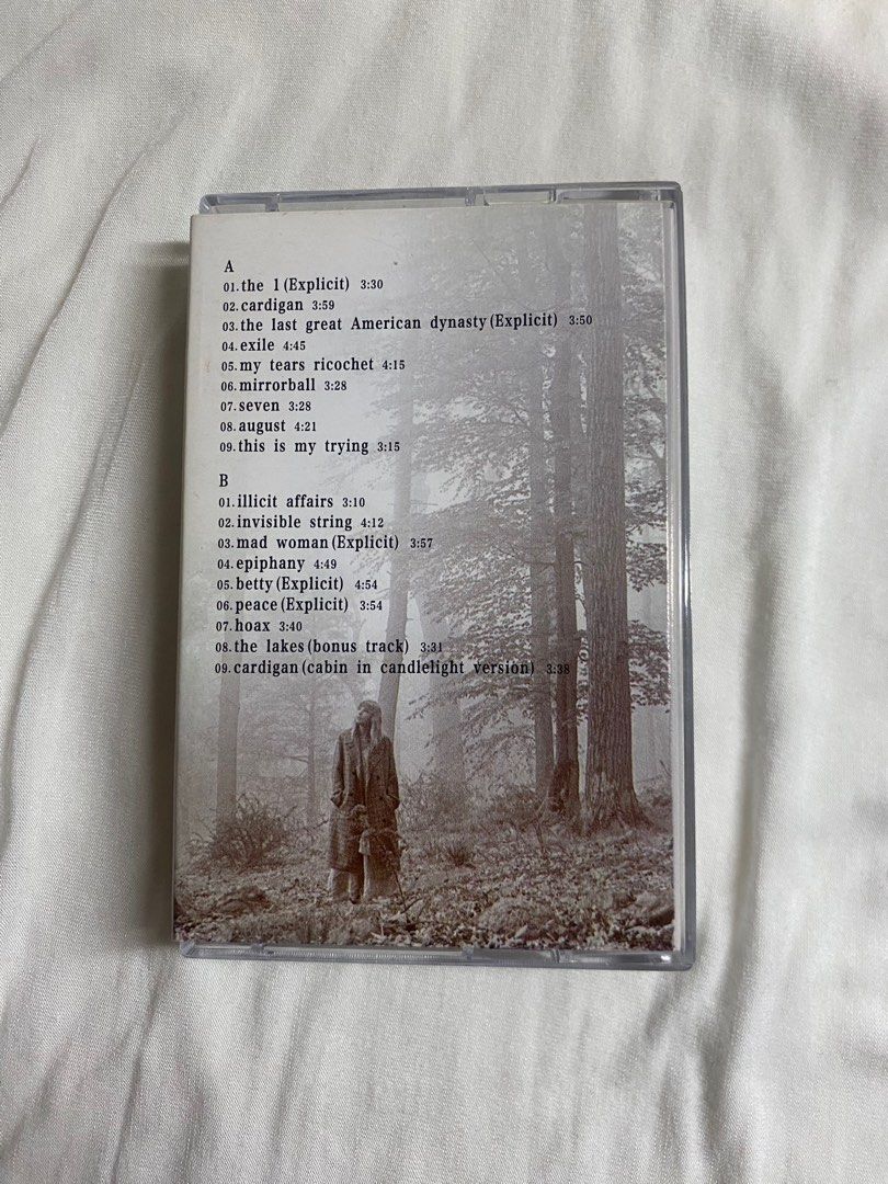 Taylor Swift Folklore Cassette Tape, Hobbies & Toys, Music & Media, CDs ...
