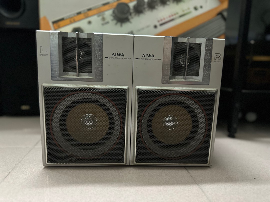 Vintage Aiwa Mini Compo Speakers, Audio, Soundbars, Speakers & Amplifiers on Carousell