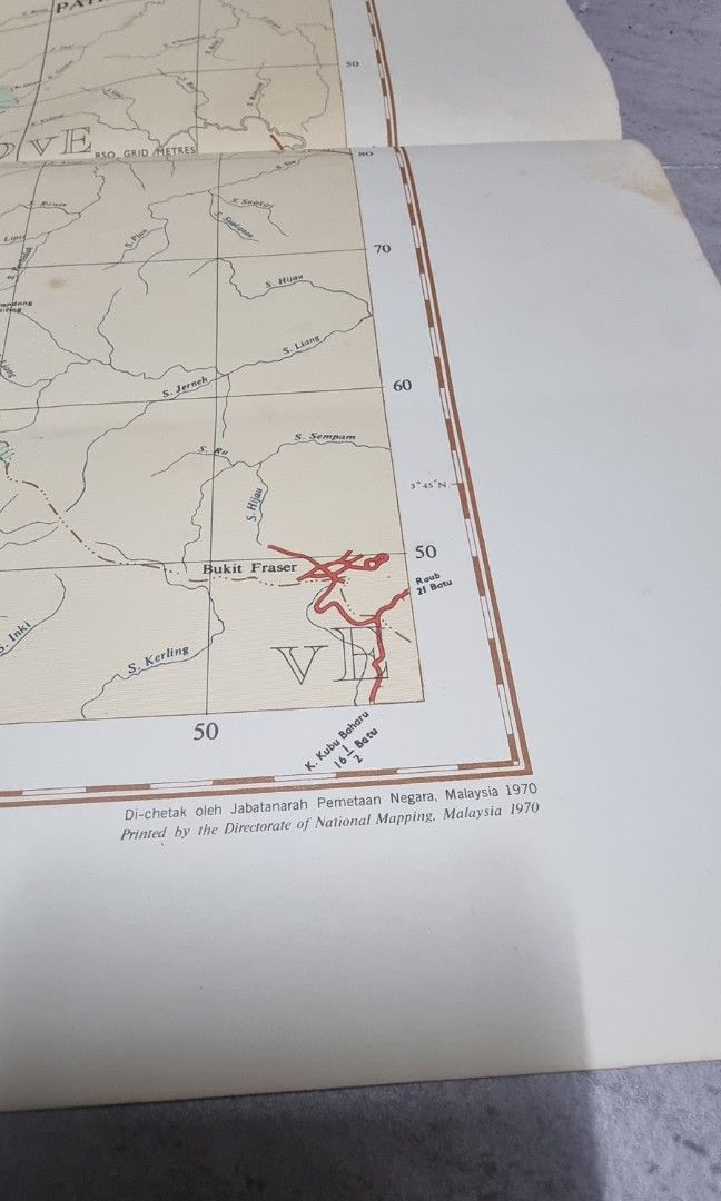 Vintage MAP Peta Perak dan Kelantan 1970s Paper Lama, Hobbies & Toys ...