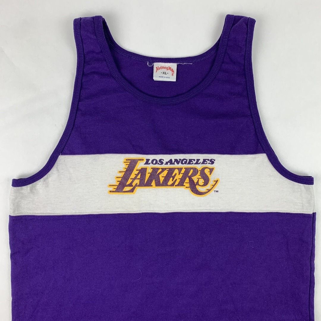 VTG Los Angeles LA Lakers NBA Tank Top Shirt Mens XL X-Large Nutmeg ...