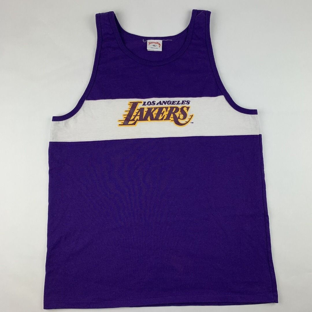 VTG Los Angeles LA Lakers NBA Tank Top Shirt Mens XL X-Large Nutmeg ...