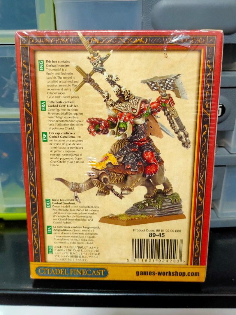 Warhammer Fantasy Orcs and Goblins Gorbad Ironclaw Finecast Resin NEW ...