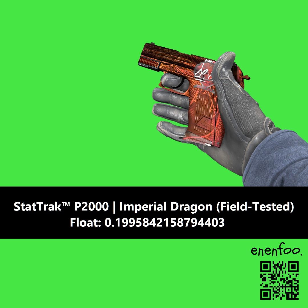 (0.19FV) ST P2000 IMPERIAL DRAGON FT FIELD TESTED STATTRAK P2K CS2 ...