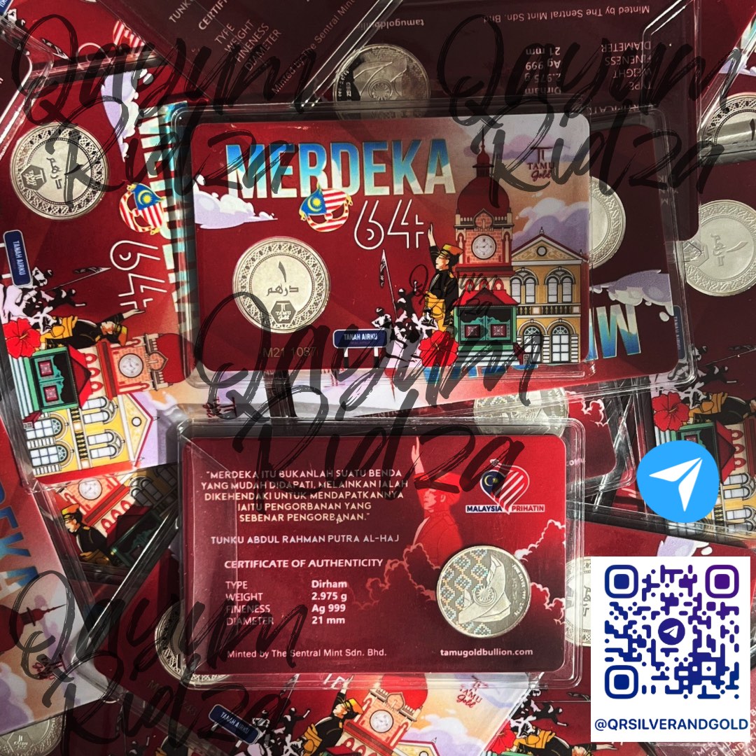 1 Dirham Merdeka 64 by Tamu Gold, Hobbies & Toys, Collectibles ...