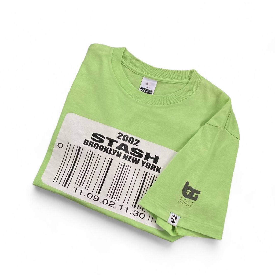 2002 OG Bape x Stash “Barcode Invitation” Tee, Men's Fashion, Tops ...