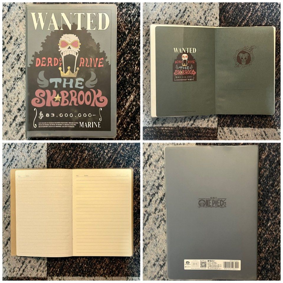 Monkey D. Luffy - WANTED poster notebook, 興趣及遊戲, 收藏品及紀念品, 明星周邊 - Carousell