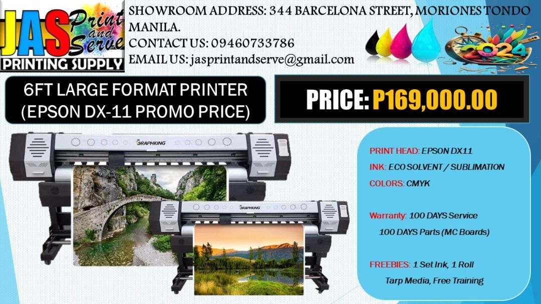 6FT TARPAULIN PRINTER MACHINE (DX-11), Computers & Tech, Printers ...