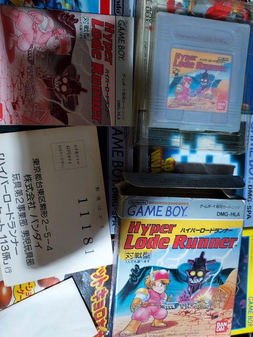 7盒 game boy 遊戲 hyper lode runner f1 race rockman world bombman 大咀鳥 ...