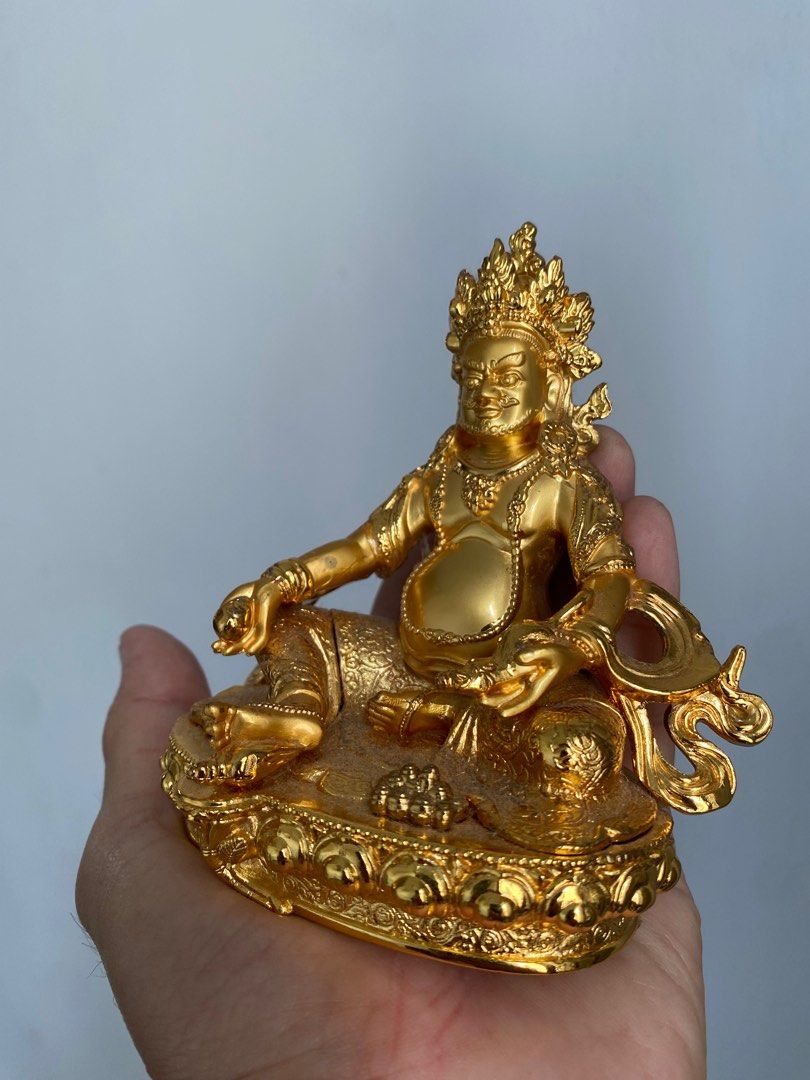 黄财神 Rupa-Yellow Dzambala Tibetan God of Wealth Statue, Bucha, Hobbies ...