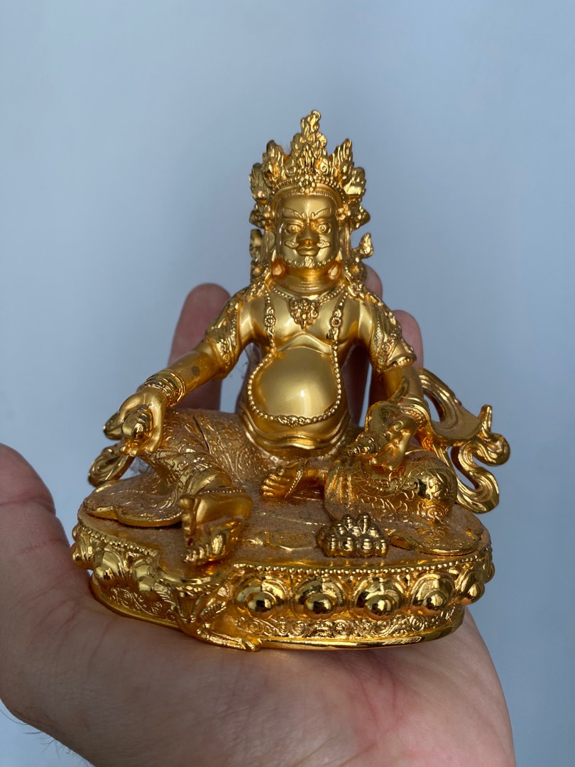 黄财神 Rupa-Yellow Dzambala Tibetan God of Wealth Statue, Bucha, Hobbies ...