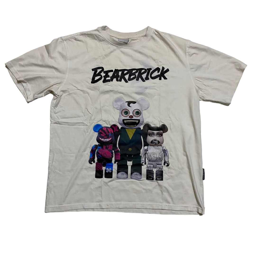 ADLV x BEARBRICK Tshirt, Fesyen Pria, Pakaian , Atasan di Carousell