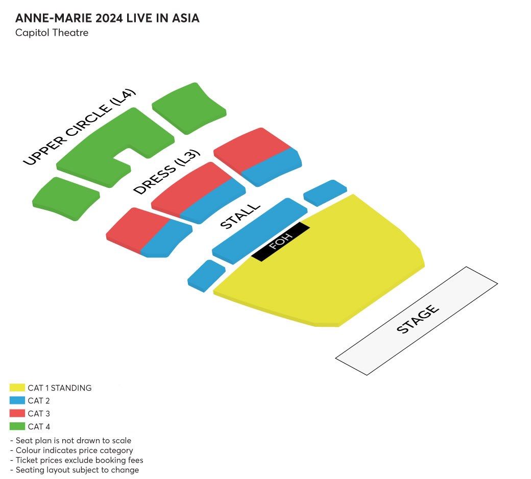 Anne-Marie Singapore Live in Asia 2024 world tour concert VIP Cat 1 ...