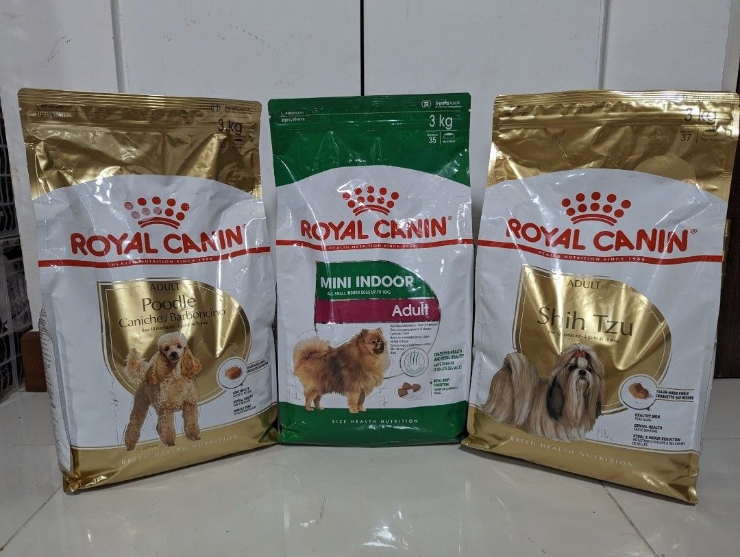 Assorted Royal Canin Dry Kibbles for Adult Dog 3kg packaging, Shih-Tzu ...