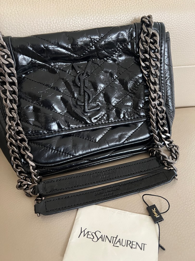 baby niki ysl - full black, Barang Mewah, Tas & Dompet di Carousell