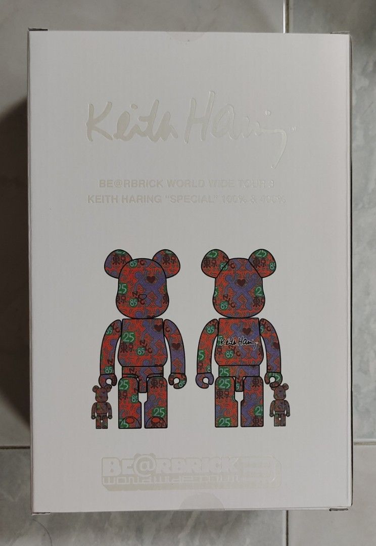 Bearbrick 400%+100% Keith Haring Special, Hobbies & Toys, Toys & Games ...