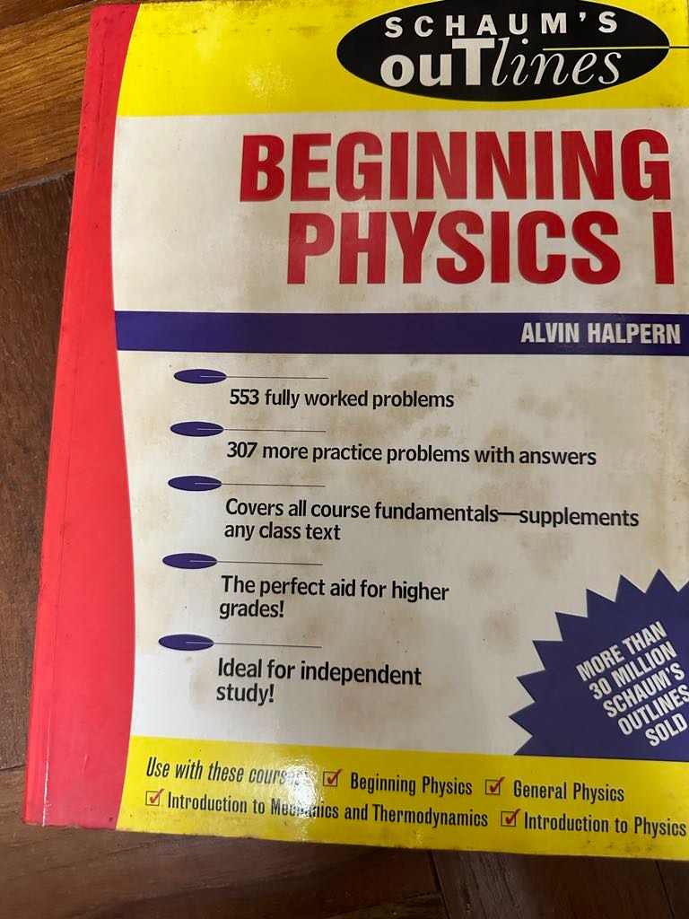 Beginner Physics 1 Schaum Series, Hobbies & Toys, Books & Magazines ...