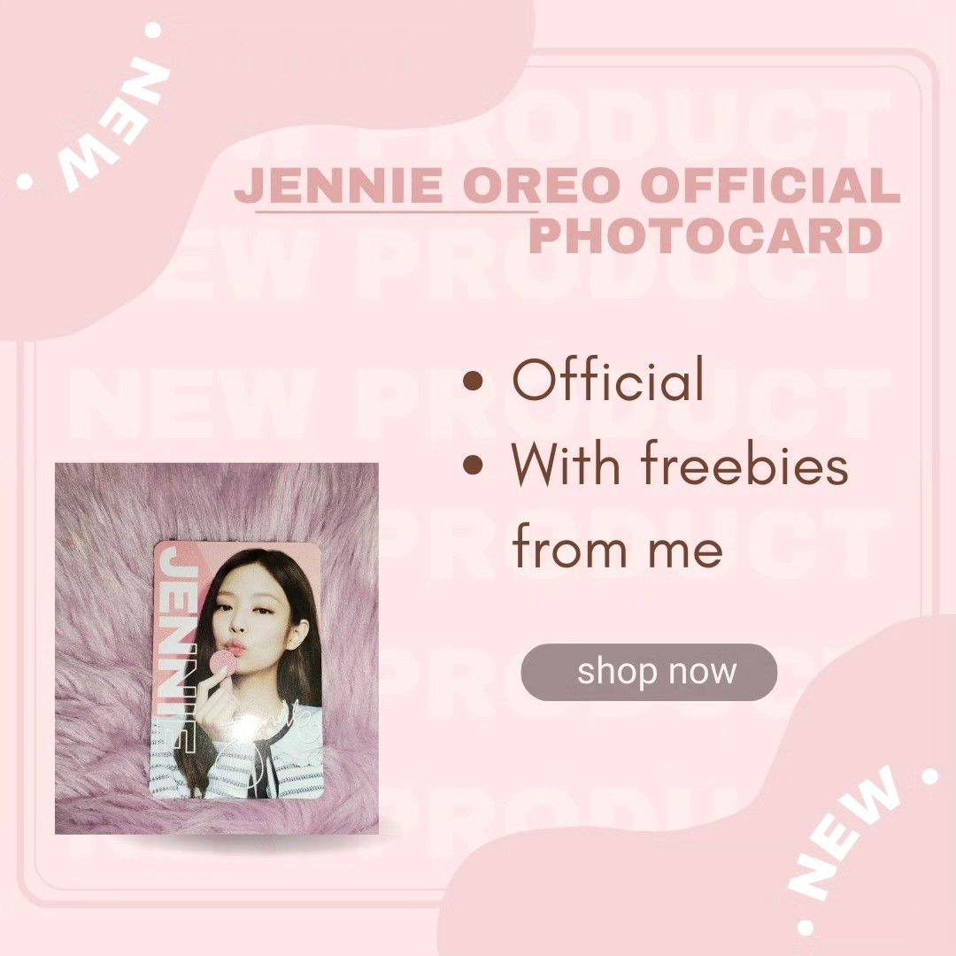 Blackpink oreo photocard, Hobbies & Toys, Memorabilia & Collectibles, K ...