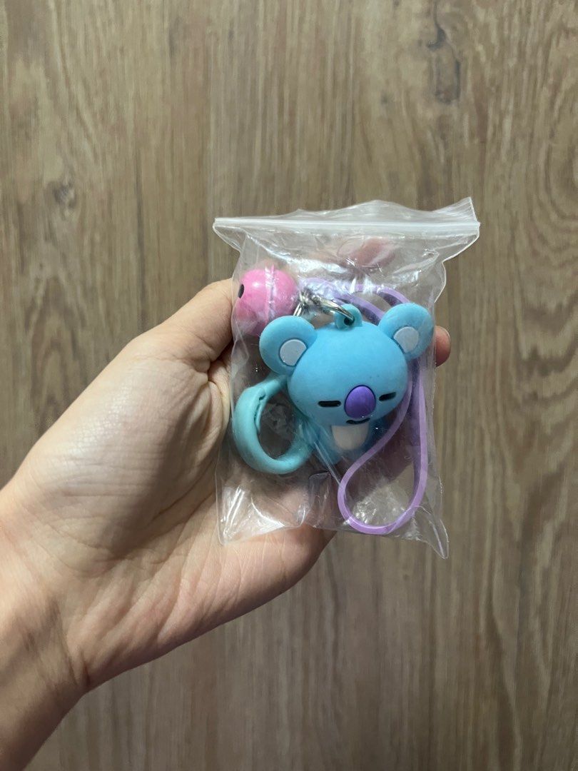 Blue Aura Koya BT21 character keychain, Hobbies & Toys, Memorabilia ...