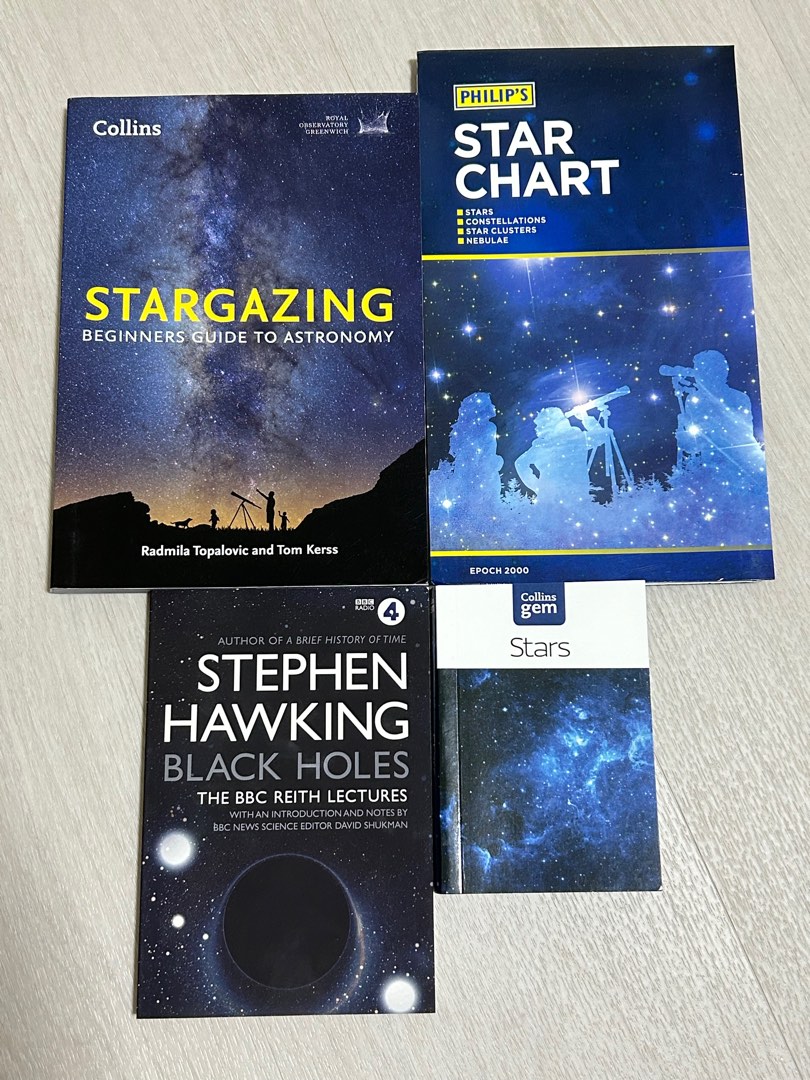 Books Astronomy Stars Stargazing Beginner’s Guide Star Chart Stephen ...