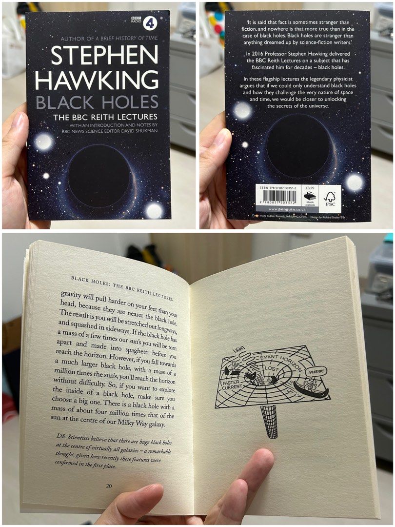 Books Astronomy Stars Stargazing Beginner’s Guide Star Chart Stephen Hawking Black Holes ...