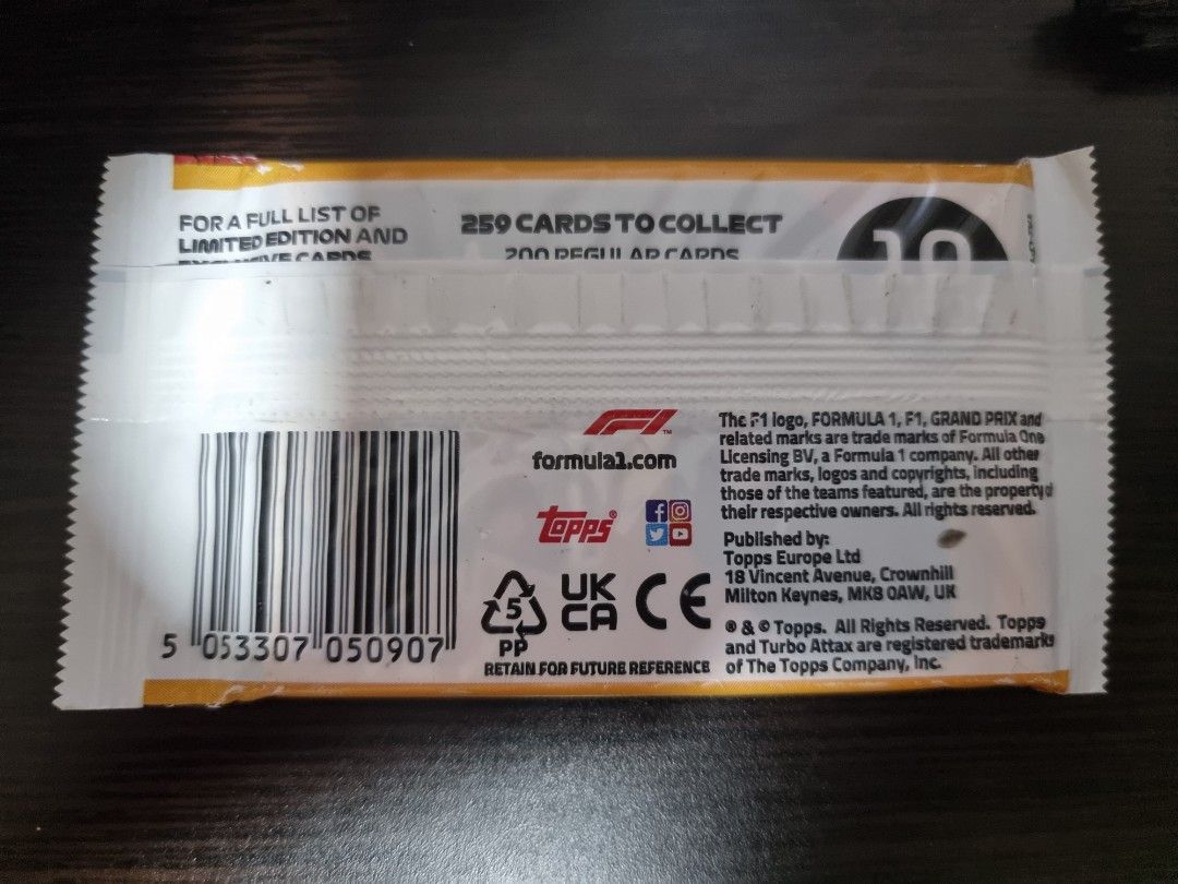 Brand new Packet F1 2021 TURBO ATTACK Cards, Hobbies & Toys, Toys ...